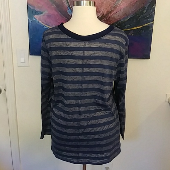 Lane Bryant | Tops | Lane Bryant Blue Stripped Blouse | Poshmark